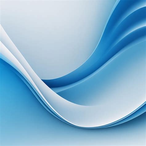 Premium AI Image Photo Stylish Soft Blue Curve Lines Abstract Background