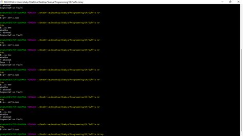 C Segmentation Fault In Suffix Array Implementation Stack Overflow
