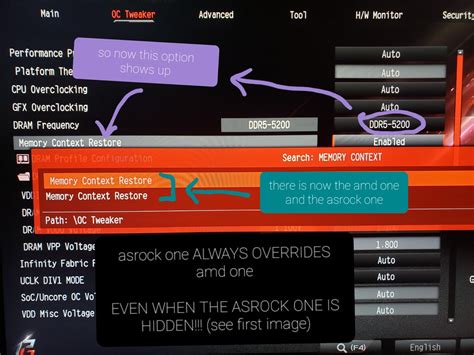 Psa Asrock Hidden Memory Context Restore Overrides Amds Option Even