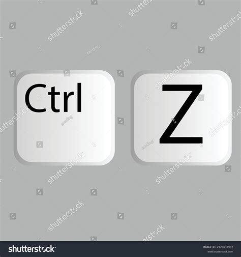 Ctrl Z Undo Ctrl Z Shortcut Stock Vector Royalty Free 2129033987 Shutterstock