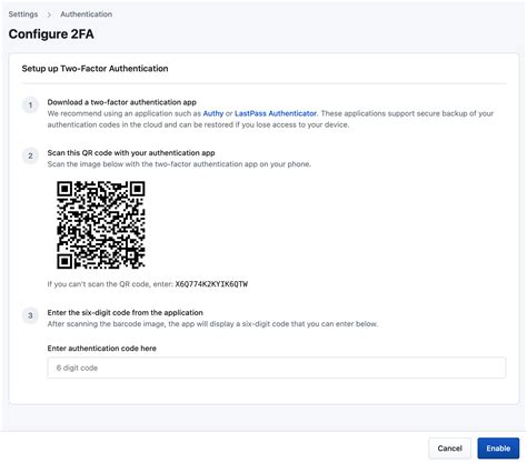 Enabling Two Factor Authentication RunCloud Docs