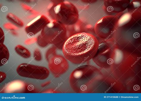 Il Flusso Di Eritrociti Umani Biconvex Rosso Cellulare Ematologia Medica Con Macroeritrocitesi