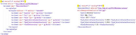 Example Of Xml Schema On The Right And Related Xml Data On The Left Download Scientific