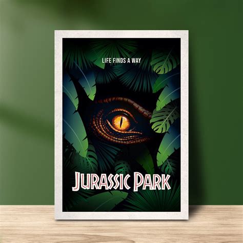 Jurassic Park Alternative Poster Premium Matte Paper Etsy