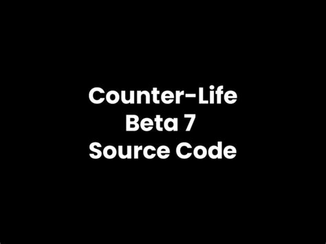 Cl Beta 7 Source Code File Counter Life Mod For Half Life Moddb