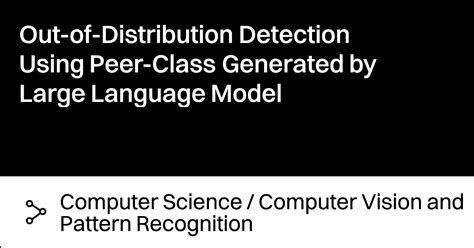 Out Of Distribution Detection Using Peer Class Generated By Large