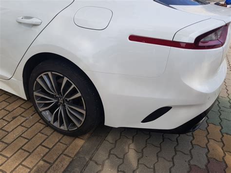 스팅어 후도어 뒤휀다 판금도색 후범퍼교환 보험수리