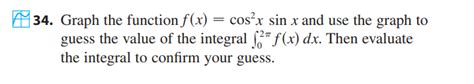 Solved Graph The Function F X Cos Xsinx And Use The Chegg Com