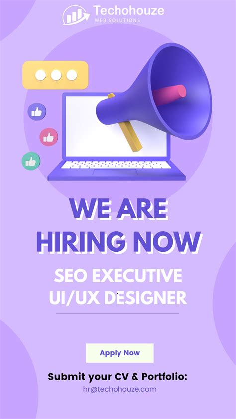 Techohouze Web Solutions On Linkedin 📢 We Are Hiring 👉 Let Us Know Who Might Be Interested