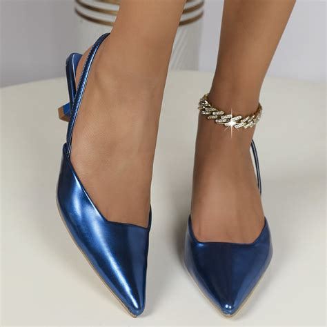 Hotie 2024 Chic Ankle Strap Kitten Heels Elegant Pointed Toe