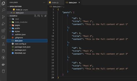 next js read and display data from a local json file sling academy
