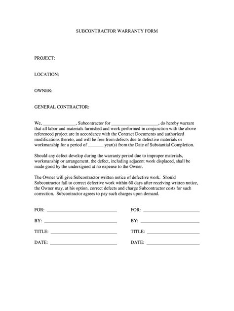 General Contractor Warranty Letter Template ~ Resume Letter
