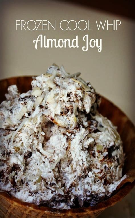 Frozen Cool Whip Ice Cream That Tastes Just Like Almond Joy