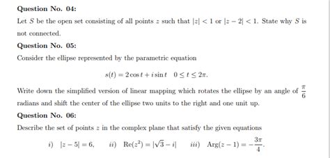 Solved Question No Let S Be The Open Set Consisting Of Chegg Com