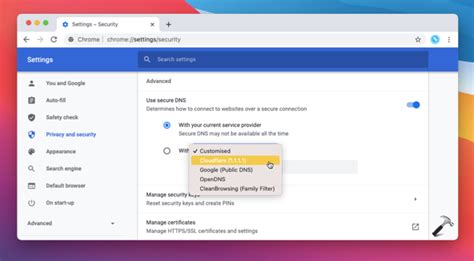 Configure Secure DNS In Google Chrome