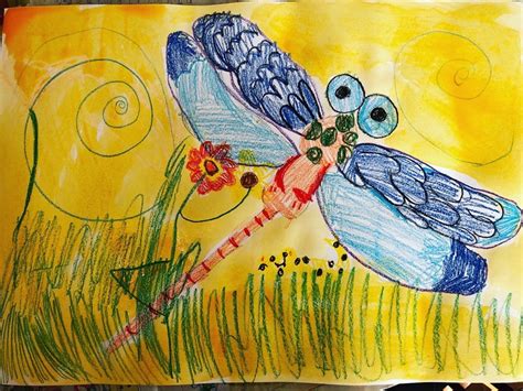 幼児さんのトンボがらいる風景 acca 南千住 子供 絵画 造形 教室
