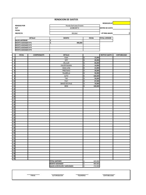 Planilla Excel Nico Pdf
