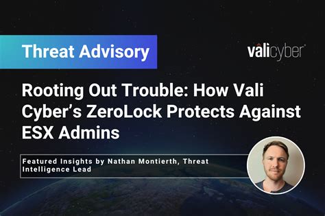 Rooting Out Trouble How Vali Cybers Zerolock® Protects Against Esx Admins Cve 2024 37085