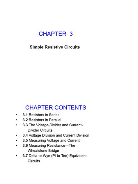 Ch3 Simple Resistive Circuits Pdf