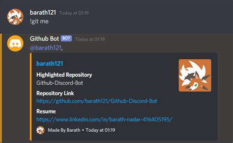 Github Discord Bot