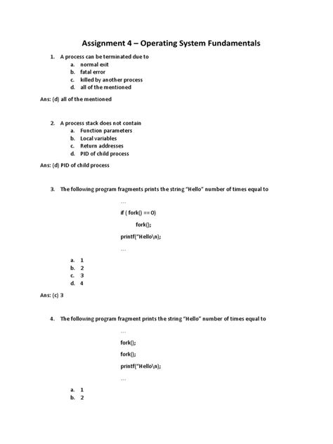 Assignment 4 Osf Pdf Process Computing Kernel Operating System