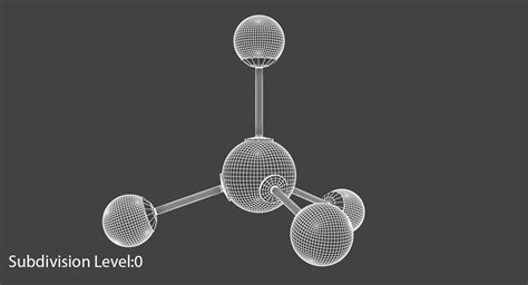 甲烷分子3d模型 Turbosquid 1416058