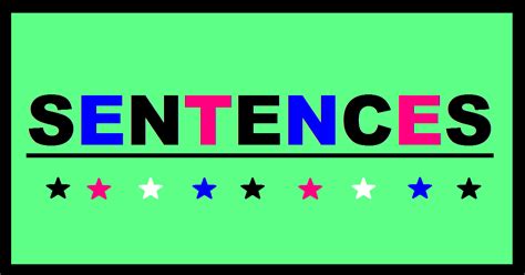 Sentence In English Definition Components And Types
