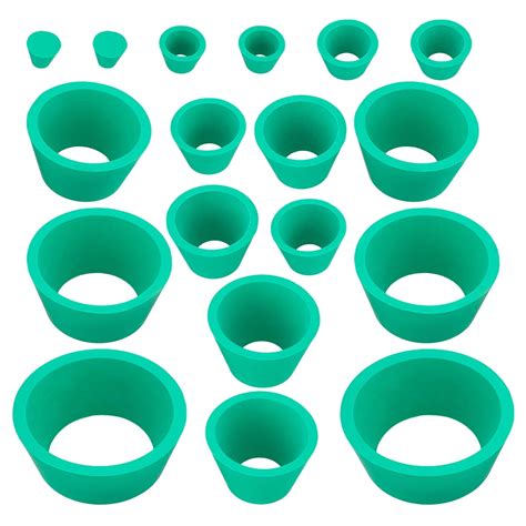 2 Sets Filter Adapter Rubber Funnel Stopper Filter Flask Stopper Funnel Filtering Tools