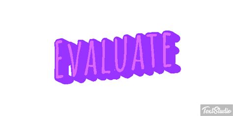 Evaluate Word Animated  Logo Designs