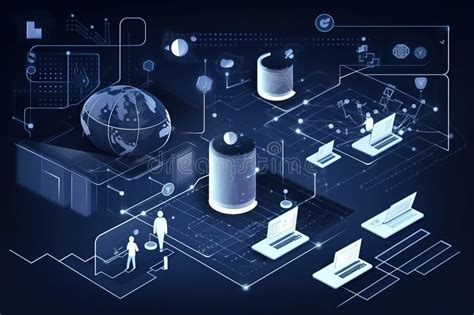 Three Dimensional Image With Person Working On Some Project In Device Generator Ai Stock