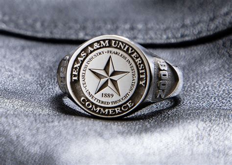 Custom Engraved College Graduation Ring Personalized Class Signet Ring