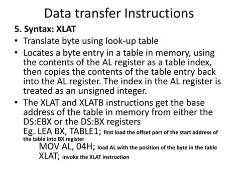 Instruction Sets Of 8086 Pptx Operating Systems Computer Software And Applications