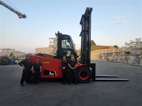 New 16톤 대형 전동지게차 최초 납품 공지사항 주오엠코리아