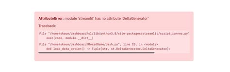 Attributeerror Module Streamlit Has No Attribute Deltagenerator