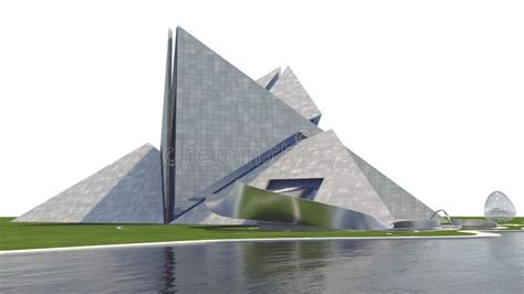 Futuristic Pyramidal Architecture Stock Image Image Of Future