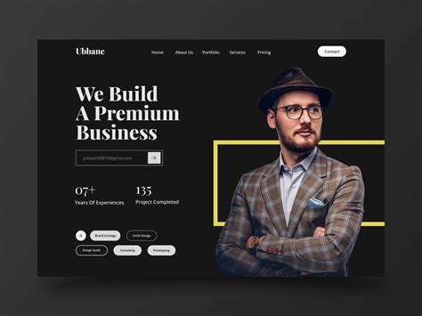 Personal Portfolio Website Header By Jubayer On Dribbble