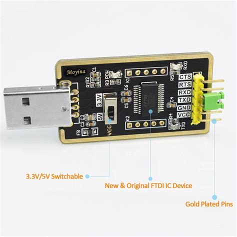 USB To Serial Converter USB To TTL Adapter For Development Projects Featuring Genuine FTDI