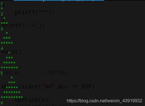打印图形输出三角形 输出一个由组成的三角形 Csdn博客
