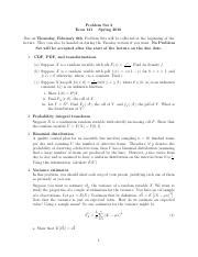 PS2 Pdf Problem Set 2 Econ 141 Spring 2018 Due On Thursday February 8th Problem Sets Will Be