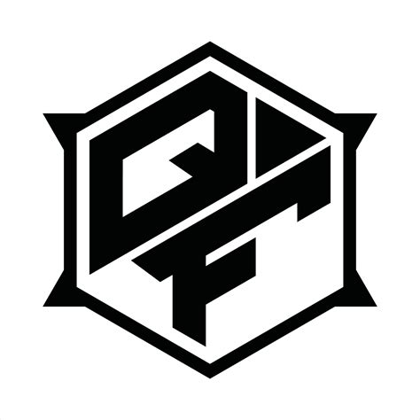 Qf Logo Monogram Design Template 16569013 Vector Art At Vecteezy