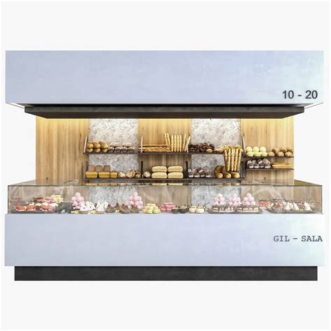 과자 진열장이 있는 쇼핑센터의 커피숍 3d 모델 Turbosquid 2167023