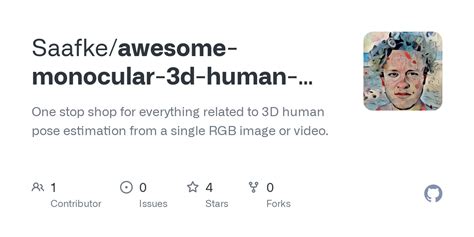 Github Saafke Awesome Monocular 3d Human Pose Estimation One Stop Shop For Everything Related