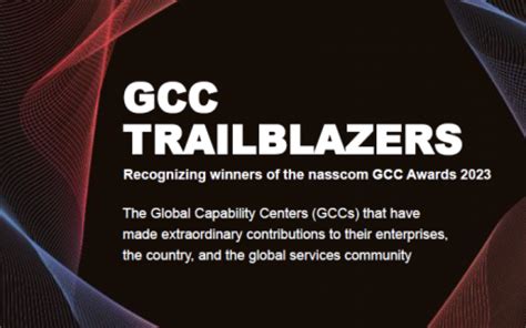 Gcc Trailblazers Recognizing The Winners Of Nasscom Gcc Awards 2023