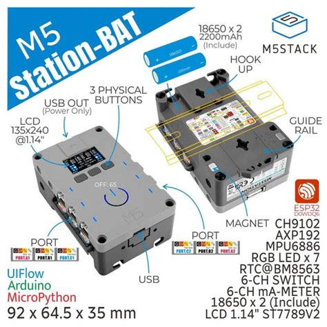 M5stack Station Esp32 Iot Development Kit Battery Version The Pi Hut