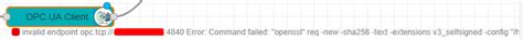 Invalid Endpoint Error Causing Due To Failed Openssl Command · Issue 261 · Mikakarailanode