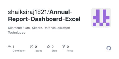 github shaiksiraj1821 annual report dashboard excel microsoft excel