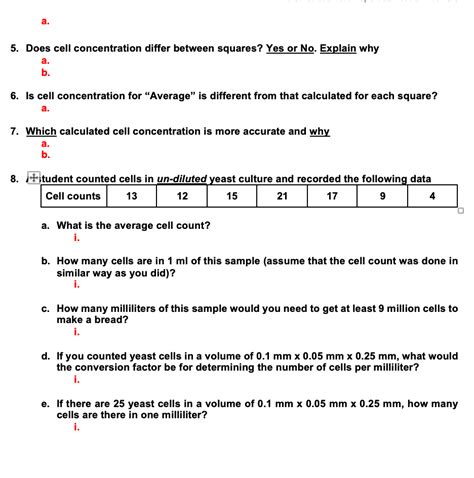 Solved Lab Report RESULTS Fill In The Results Of Cell Chegg
