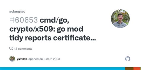 Cmd Go Crypto X509 Go Mod Tidy Reports Certificate Expired On A Non