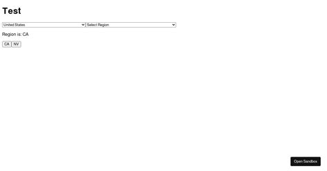 Vue Region Select Issue Codesandbox