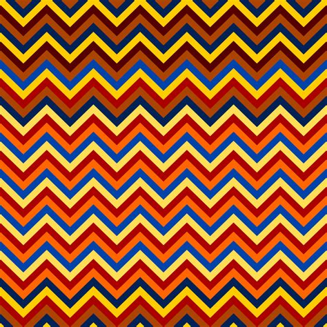 Editable Vector Of Abstract Colorful Zigzag Shapes Seamless Pattern For Creating Background